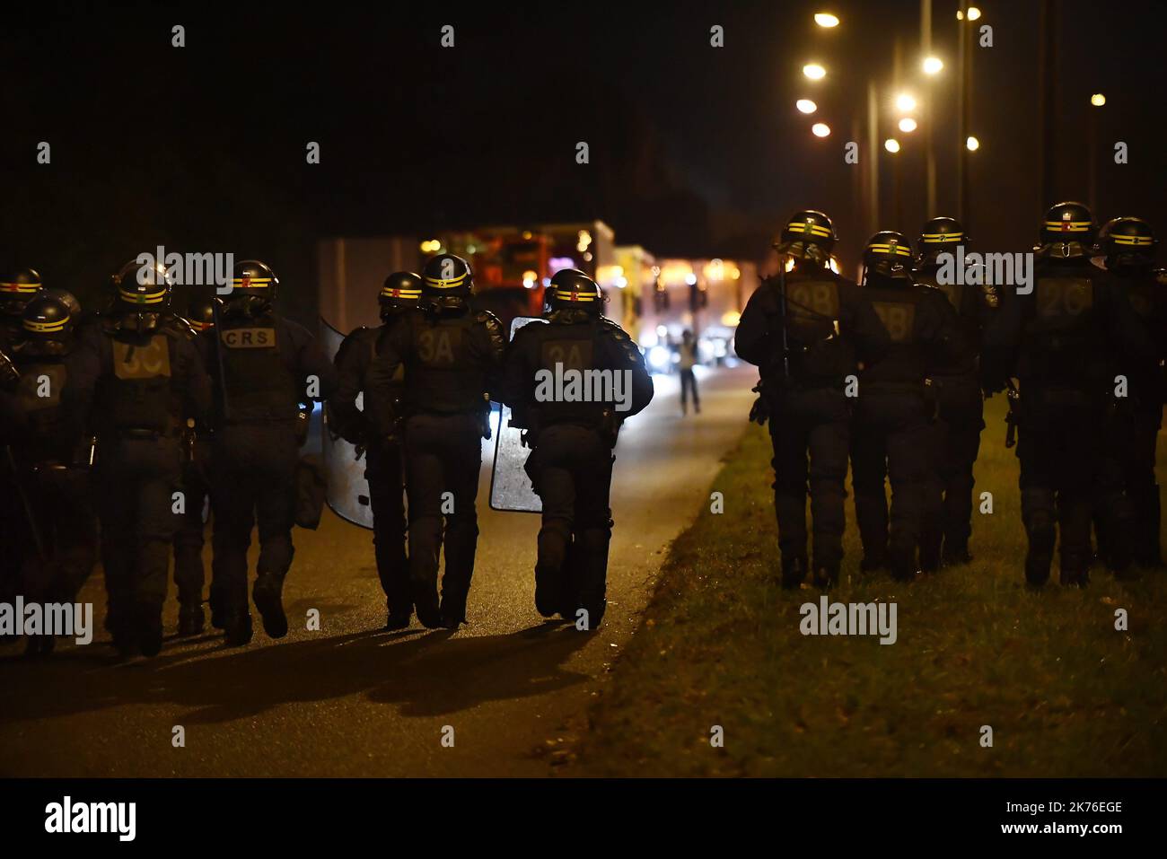 French fuel protests Stock Photo - Alamy