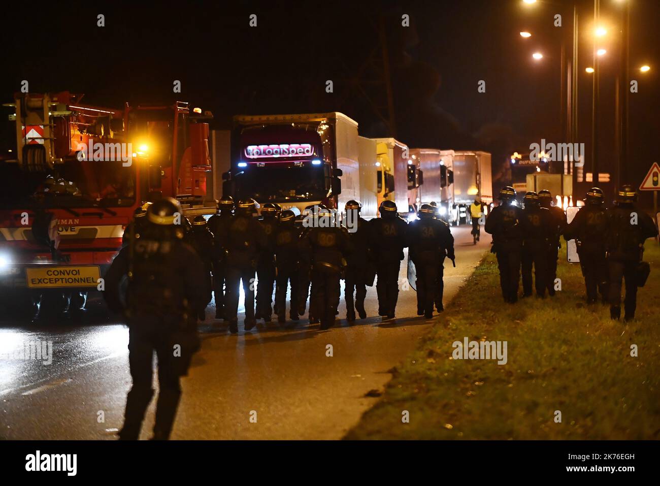 French fuel protests Stock Photo - Alamy