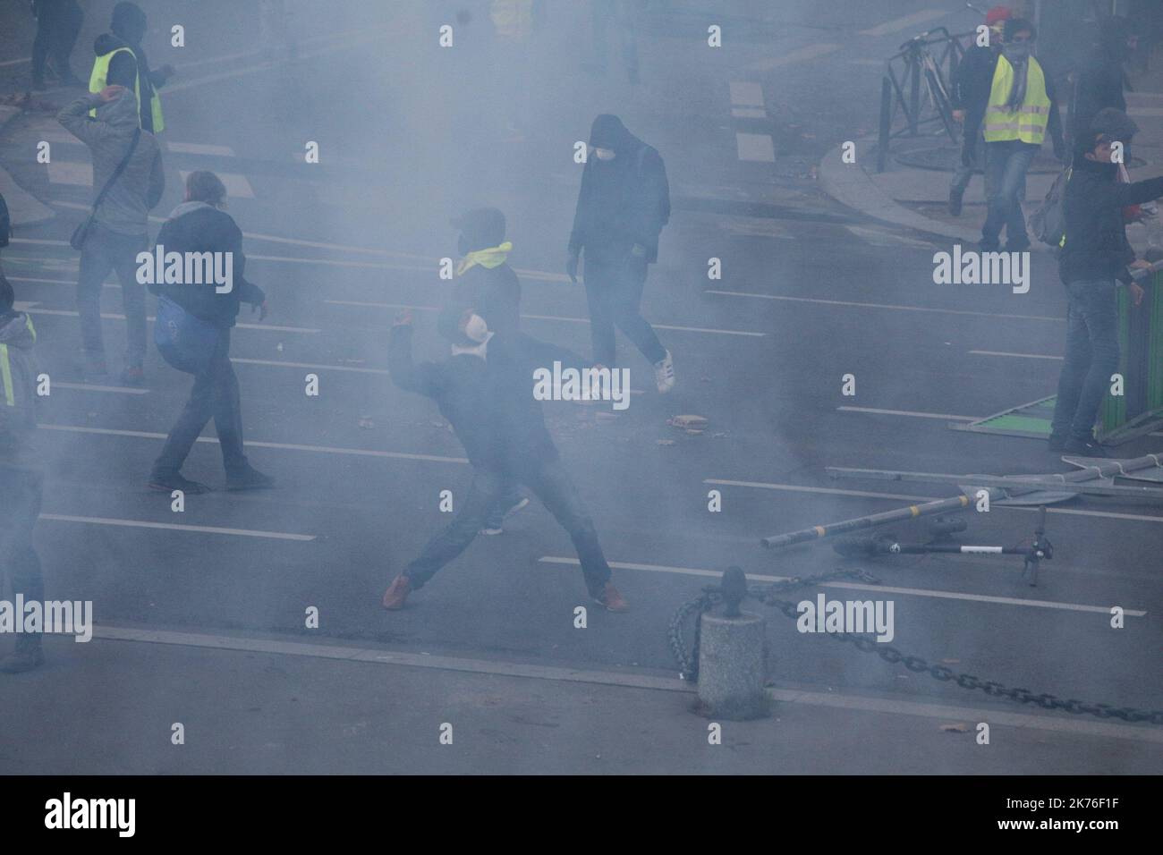 French fuel protests Stock Photo - Alamy