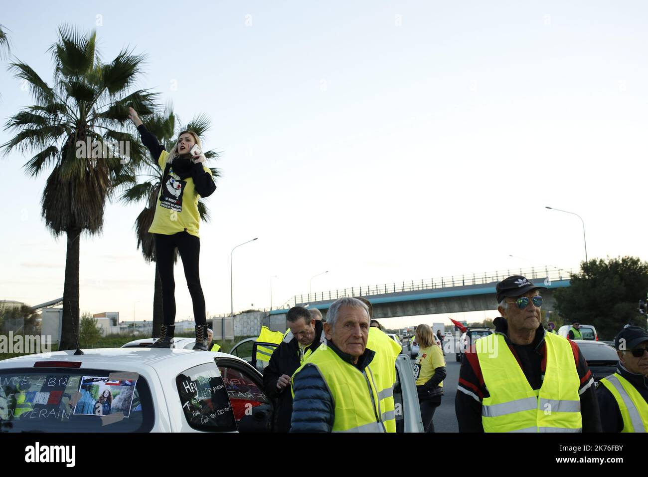 French fuel protests Stock Photo - Alamy