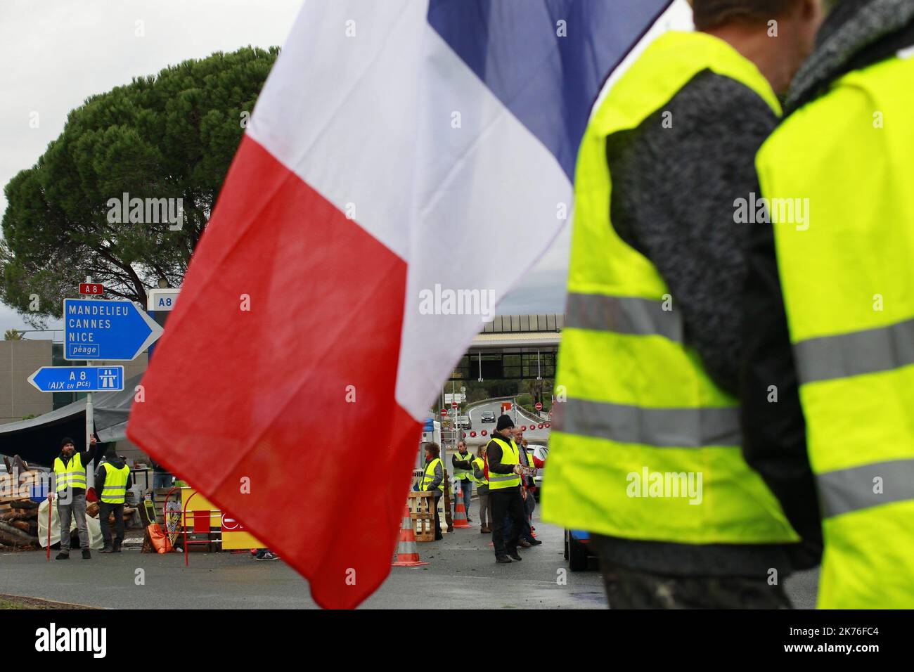 French fuel protests Stock Photo - Alamy
