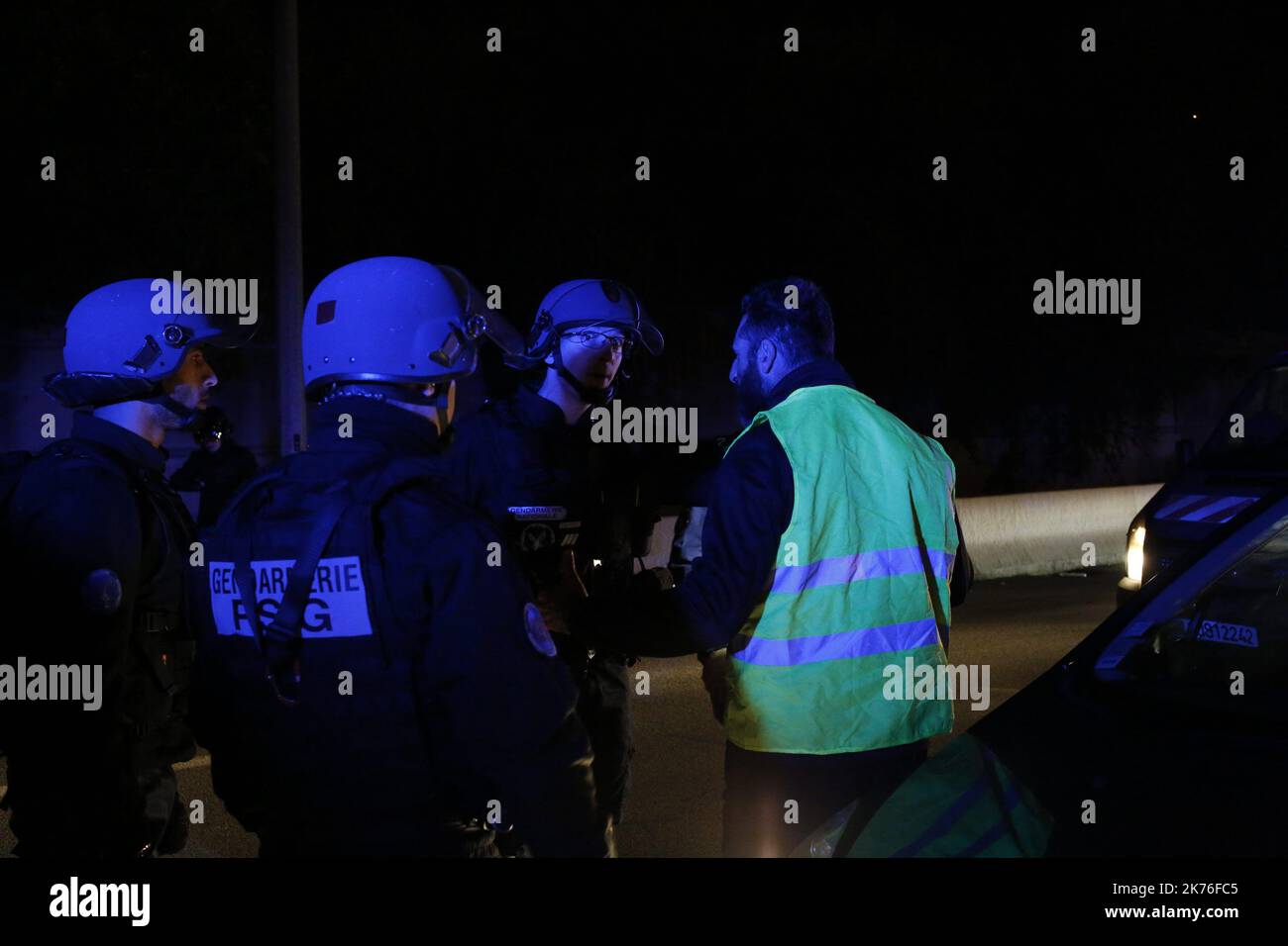 French fuel protests Stock Photo - Alamy