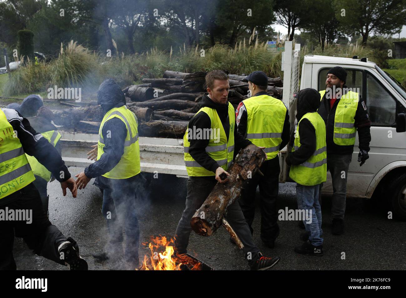 French fuel protests Stock Photo - Alamy