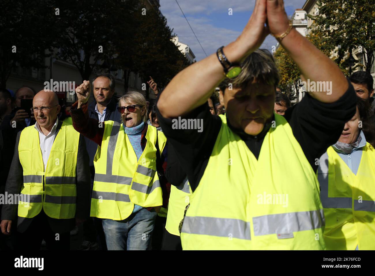French fuel protests Stock Photo - Alamy