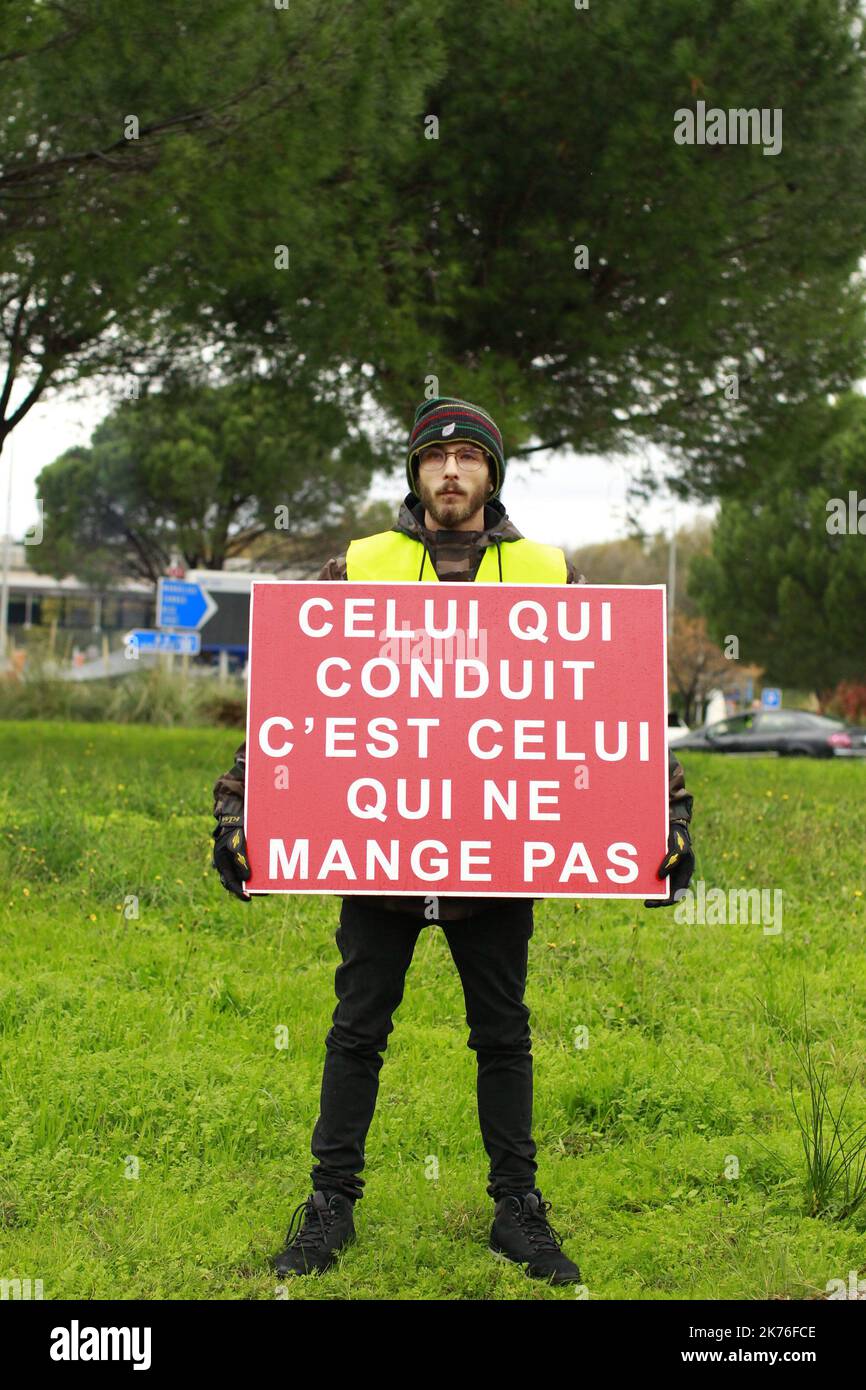 French fuel protests Stock Photo - Alamy