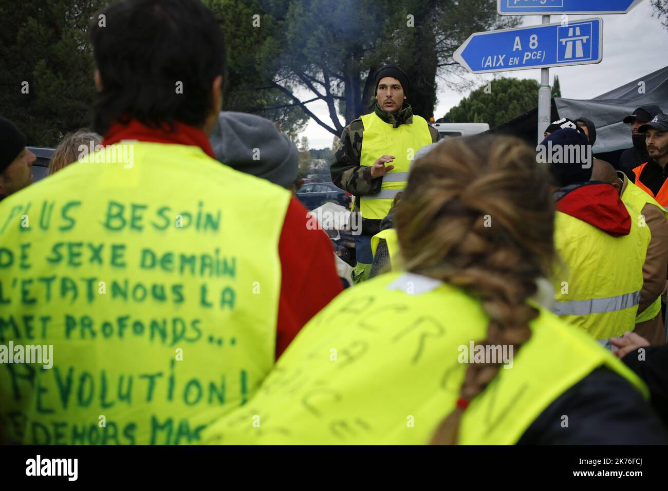 French fuel protests Stock Photo - Alamy