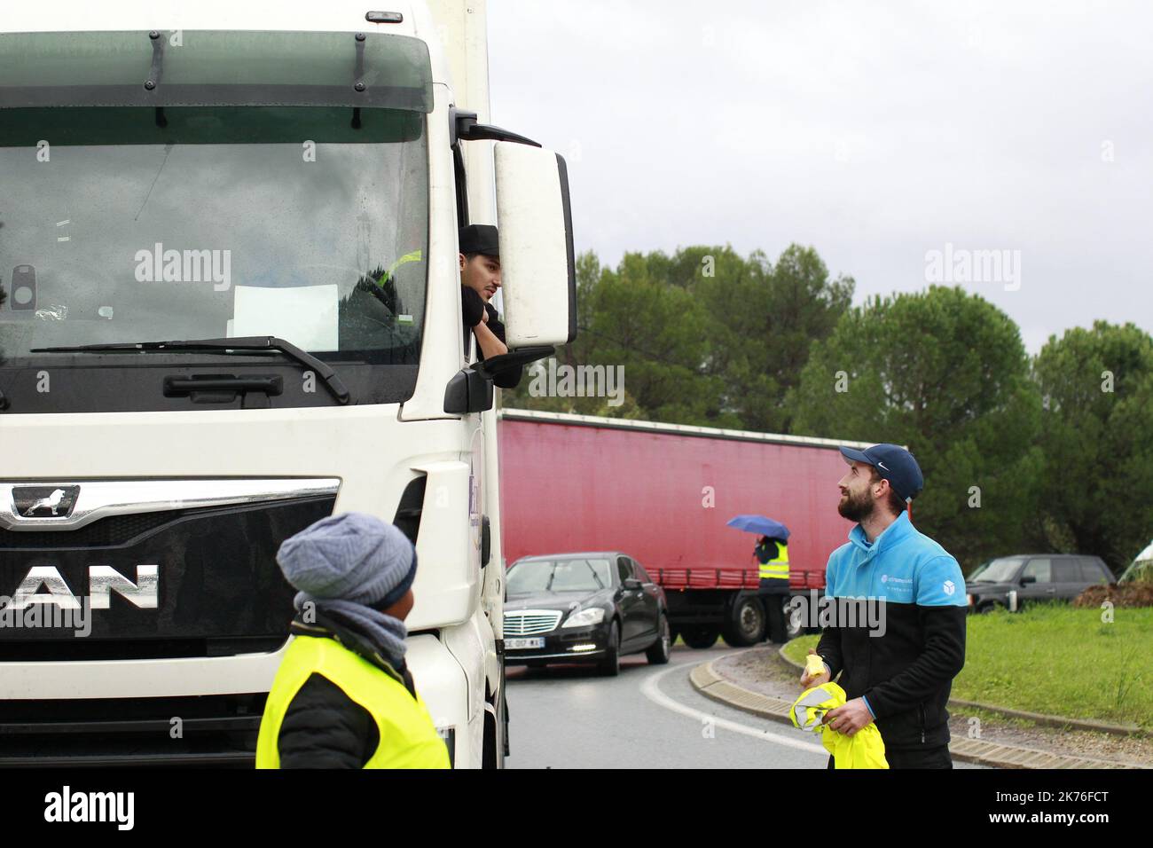 French fuel protests Stock Photo - Alamy
