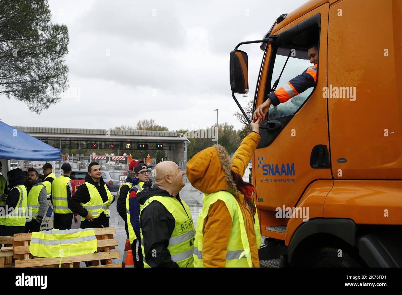 French fuel protests Stock Photo - Alamy