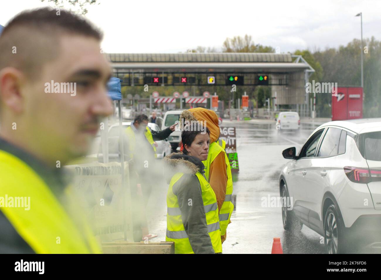 French fuel protests Stock Photo - Alamy