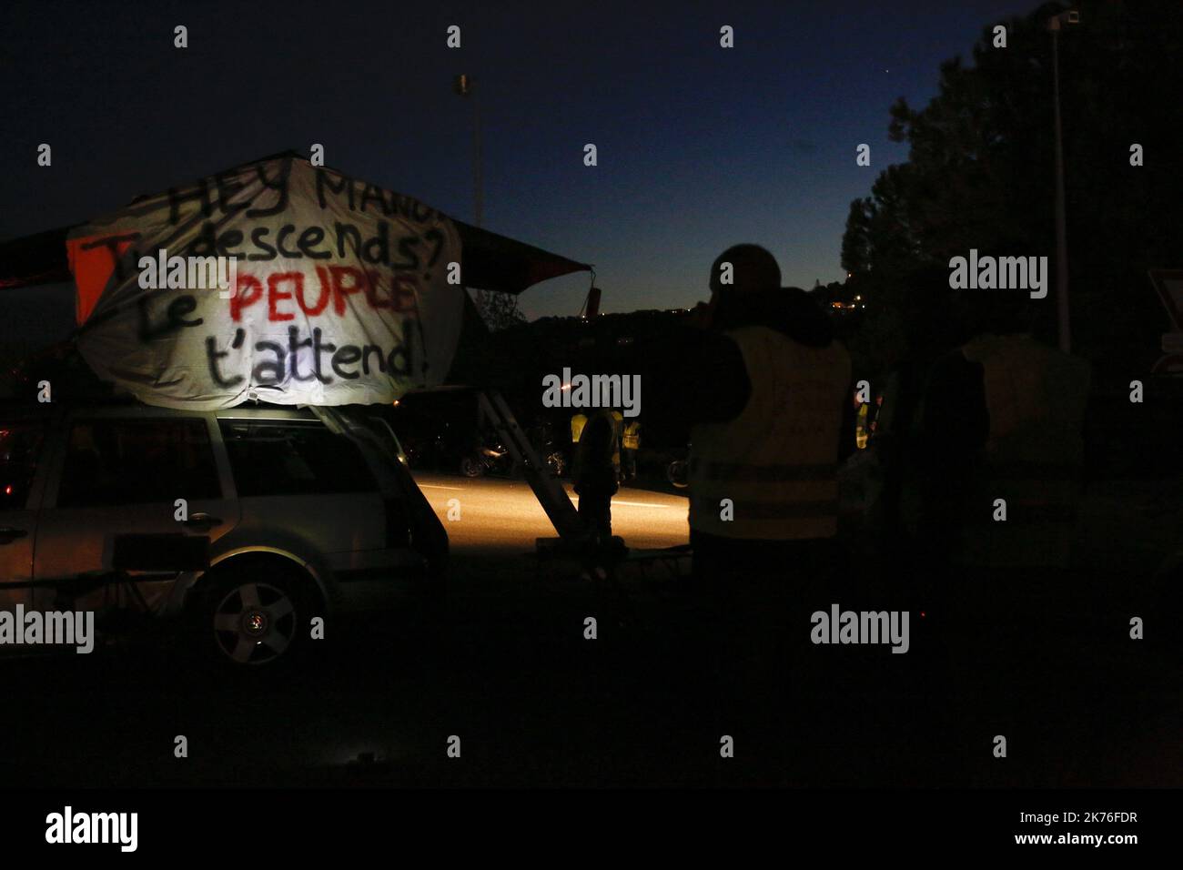 French fuel protests Stock Photo - Alamy