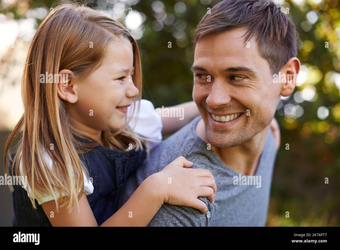 Youre my hero Dad. Shot of a father giving his adorable daughter a ...