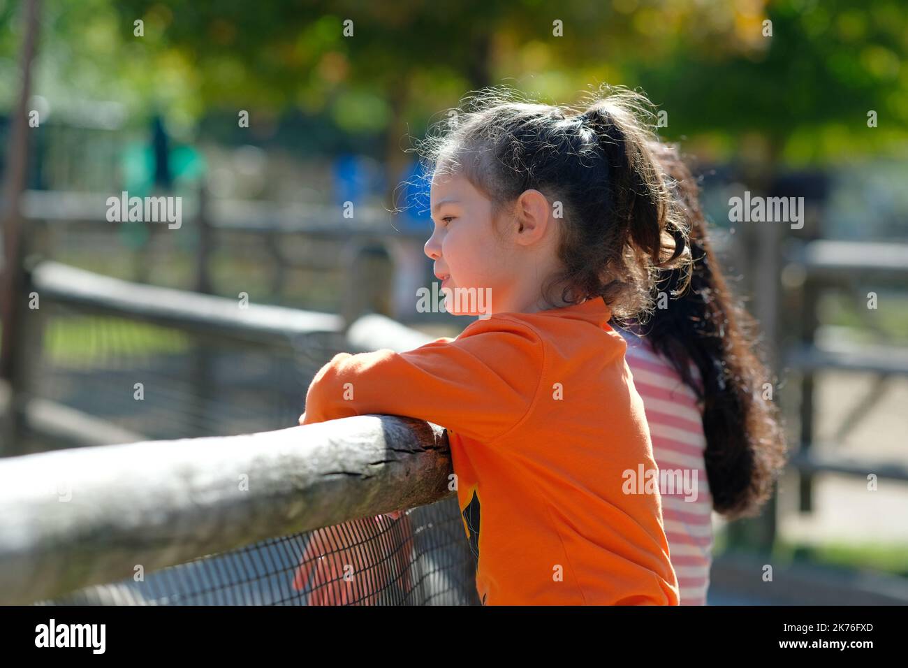 Child outdoors observing nature hi-res stock photography and images - Alamy