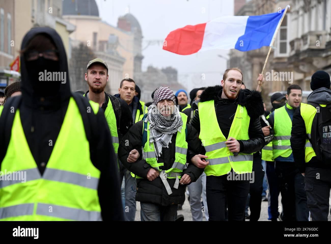 French fuel protests 'yellow vests". 3rd saturday of demonstrations ...