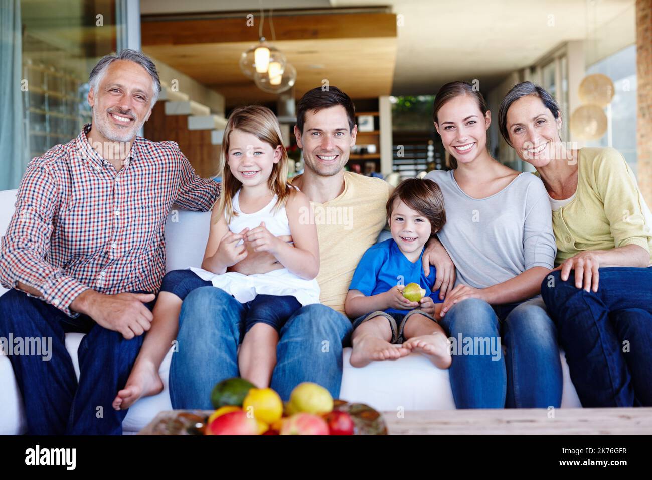 Theyre happiest when theyre all together. A portrait of a happy multi ...