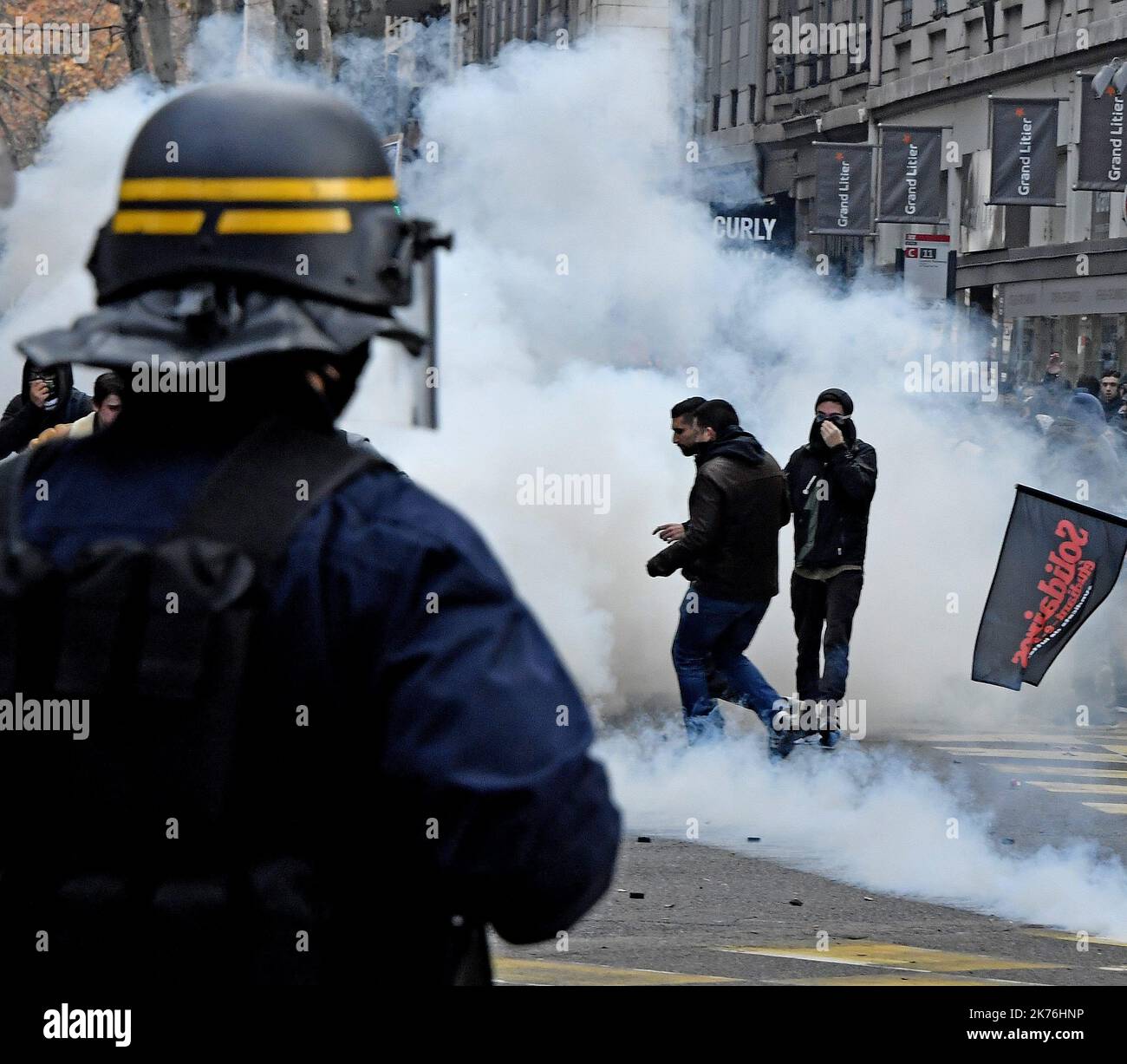 French students demonstration against education reform Day of blocus by ...