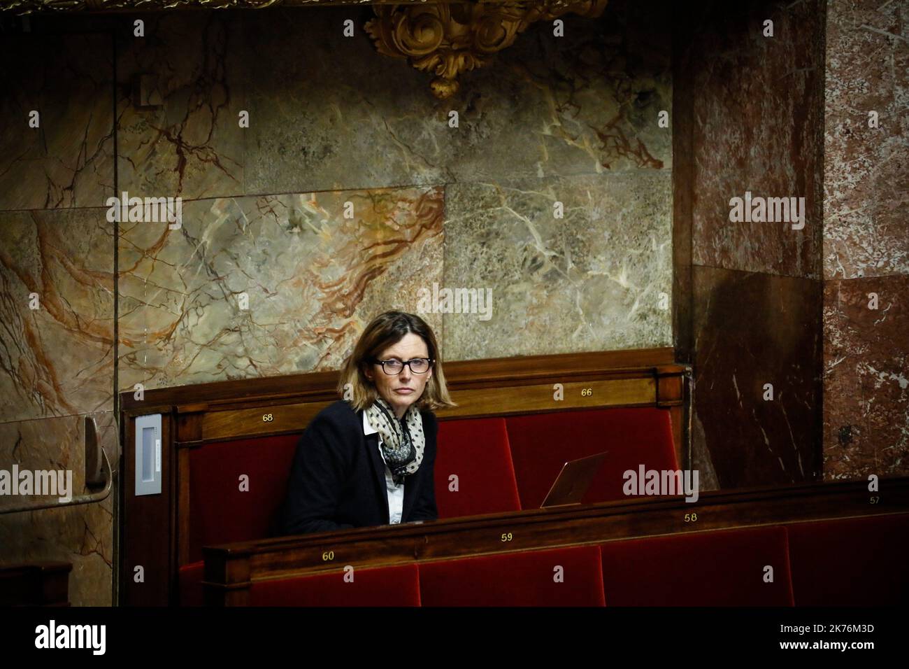 Paris, FRANCE ; SEANCE DE QUESTIONS AU GOUVERNEMENT DANS L' HEMICYCLE ...