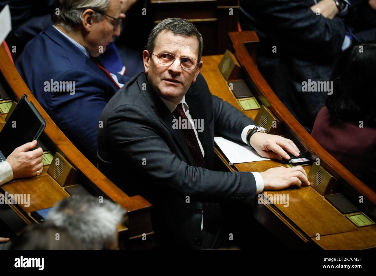 Paris, FRANCE ; SEANCE DE QUESTIONS AU GOUVERNEMENT DANS L' HEMICYCLE DE L' ASSEMBLEE NATIONALE ...