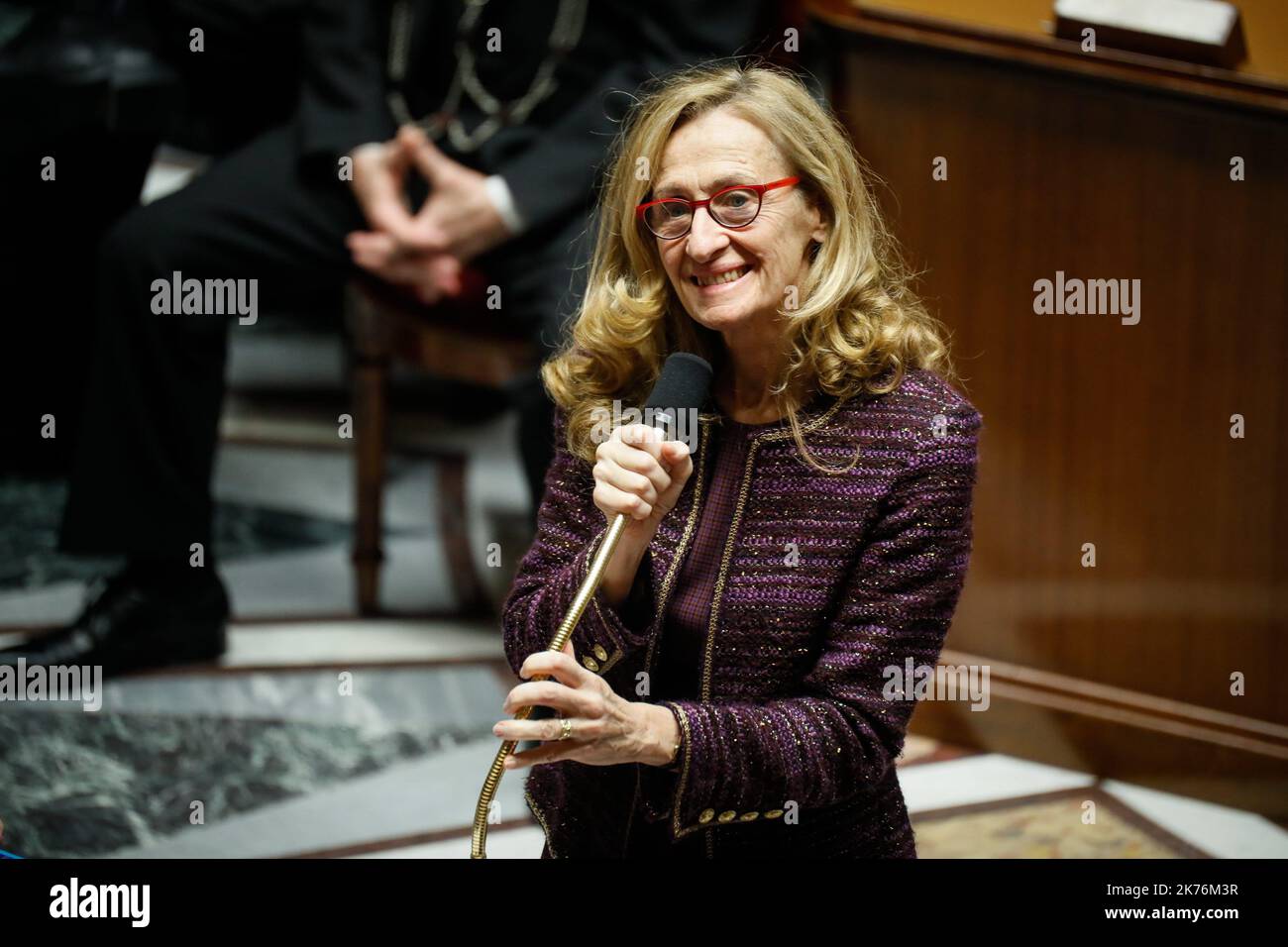 Paris, FRANCE ; SEANCE DE QUESTIONS AU GOUVERNEMENT DANS L' HEMICYCLE ...