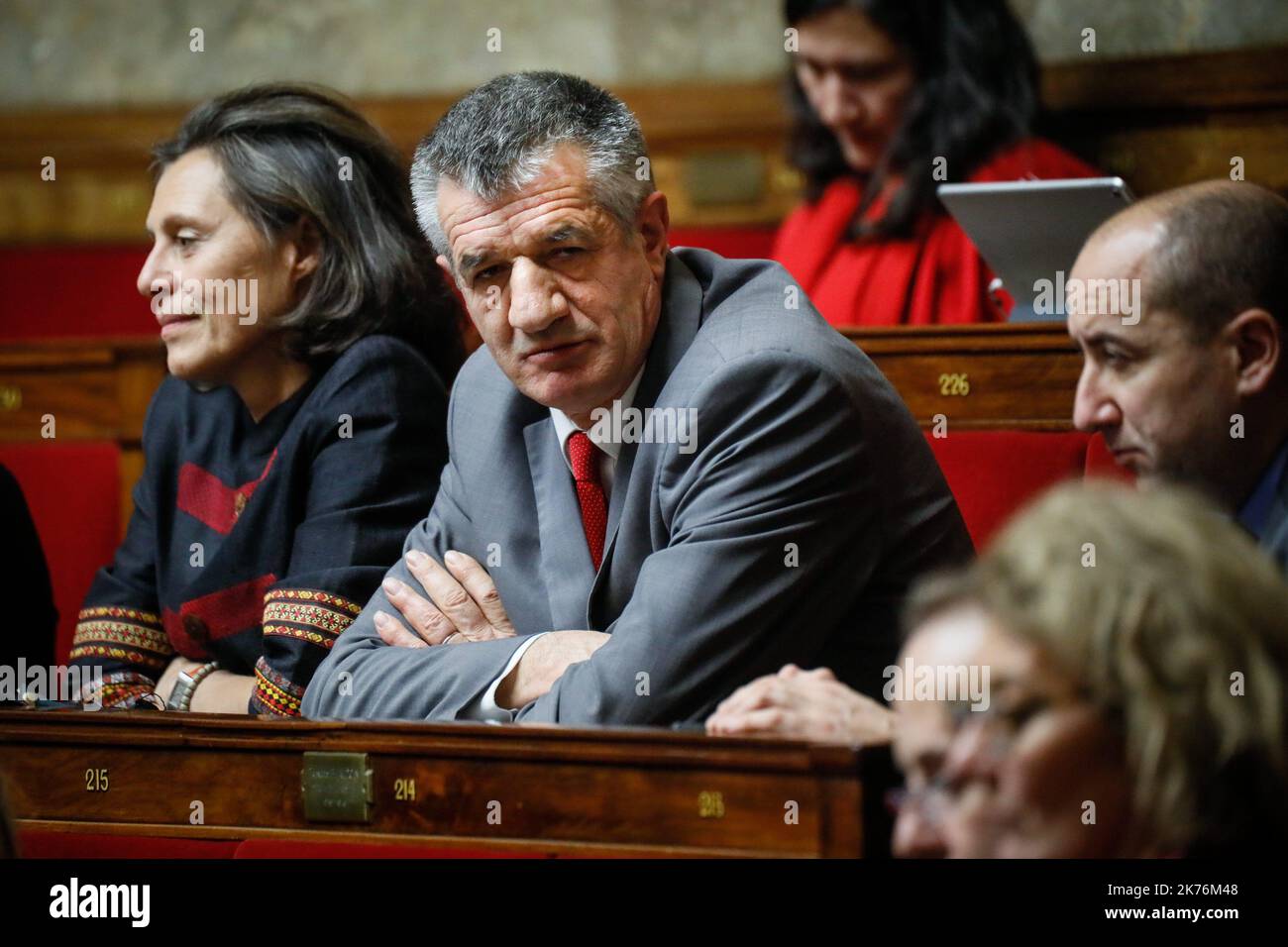 Paris, FRANCE ; SEANCE DE QUESTIONS AU GOUVERNEMENT DANS L' HEMICYCLE DE L' ASSEMBLEE NATIONALE ...