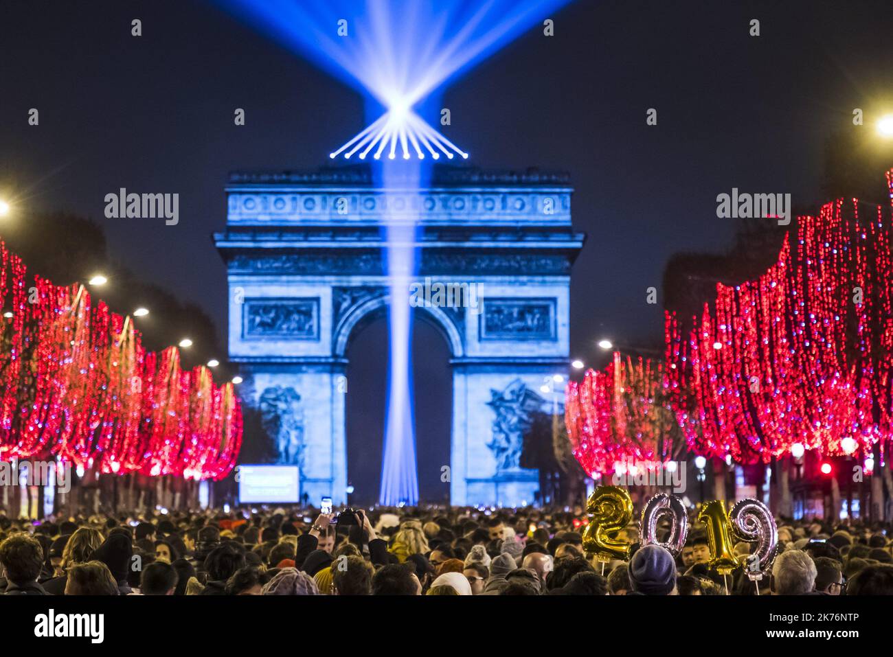 Paris new years eve fireworks hi-res stock photography and images - Alamy
