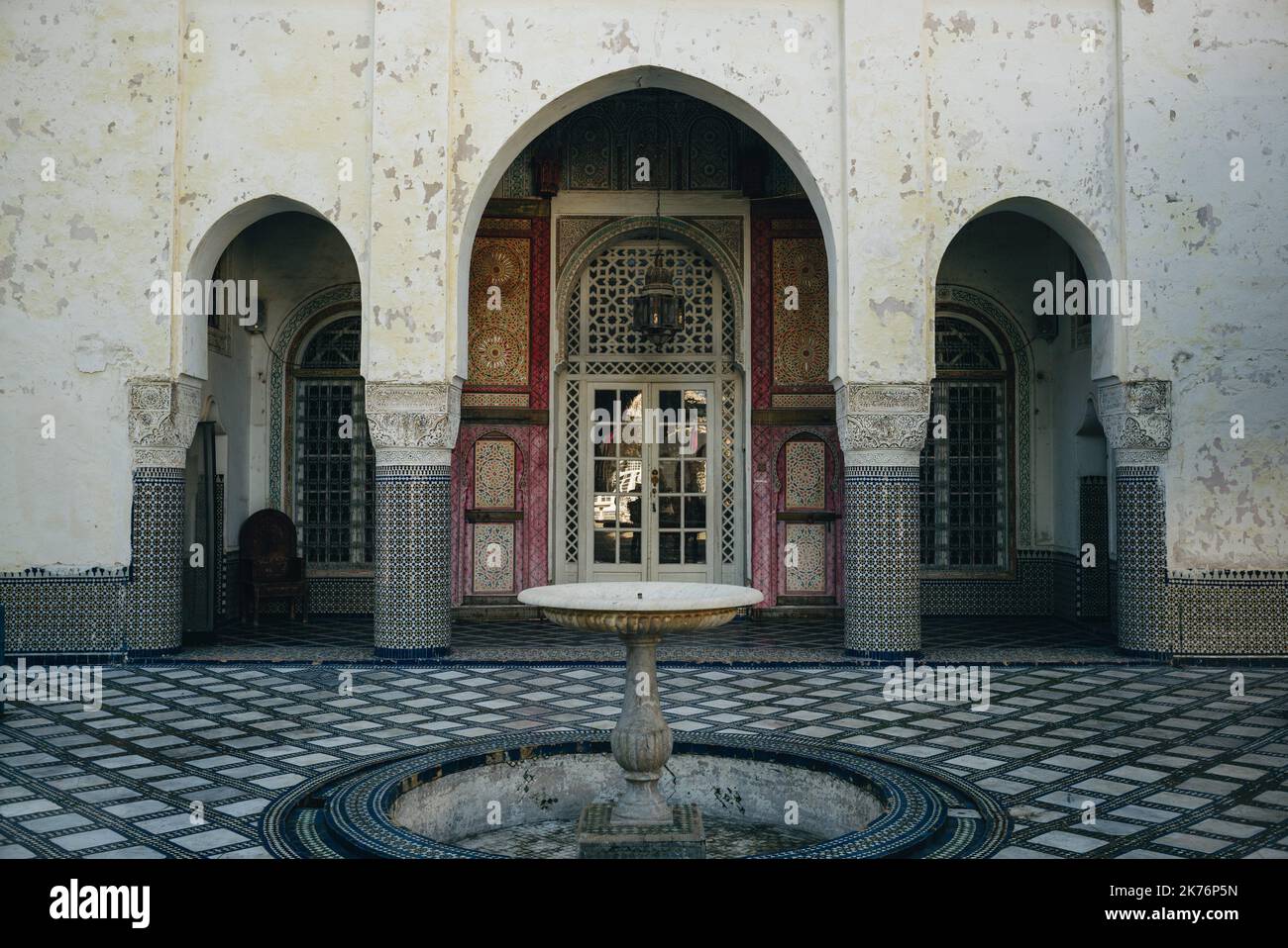 Entrance of the "Palais Batha Stock Photo - Alamy