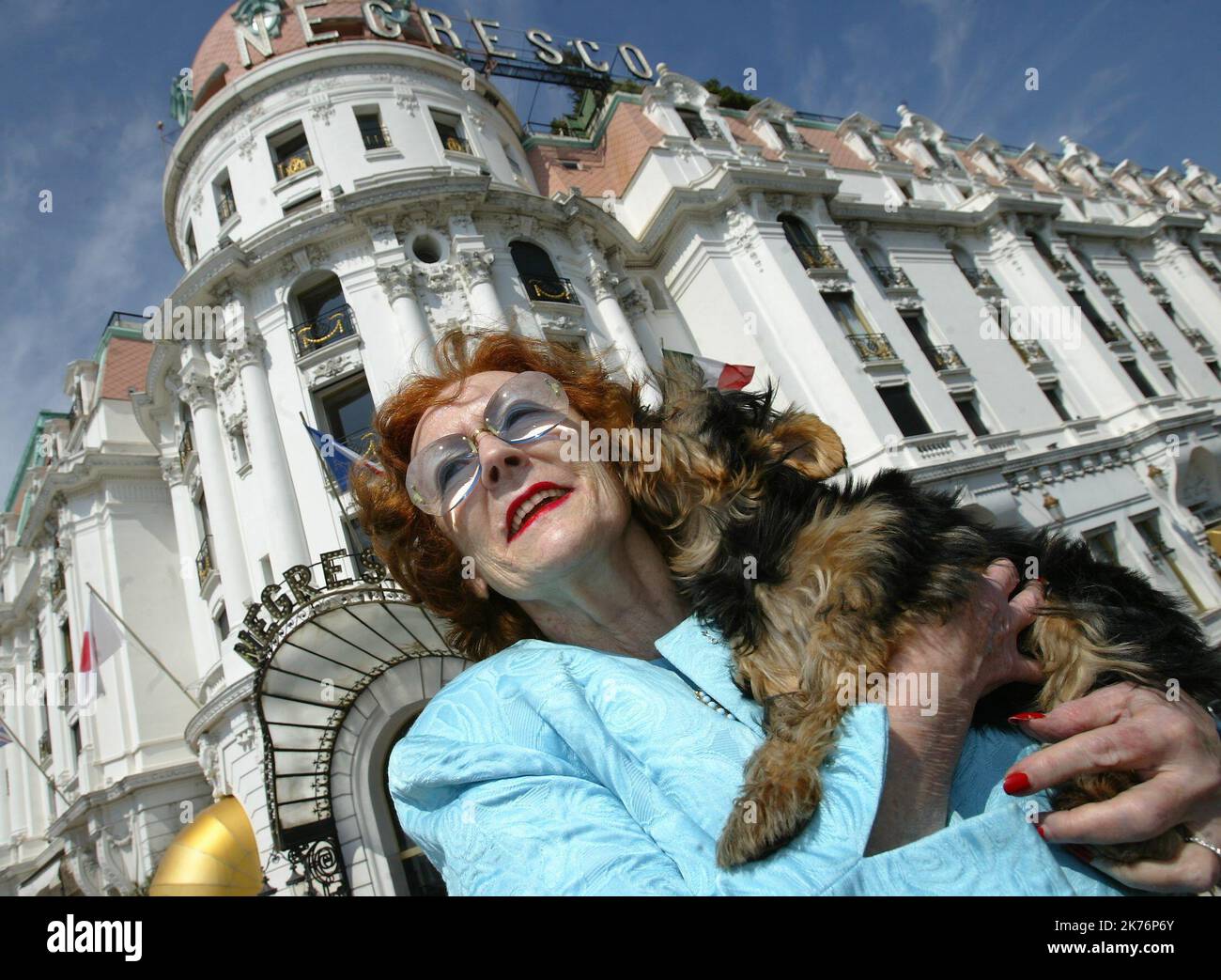 Jeanne Augier, the owner of the Nice palace Le Negresco, emblematic ...