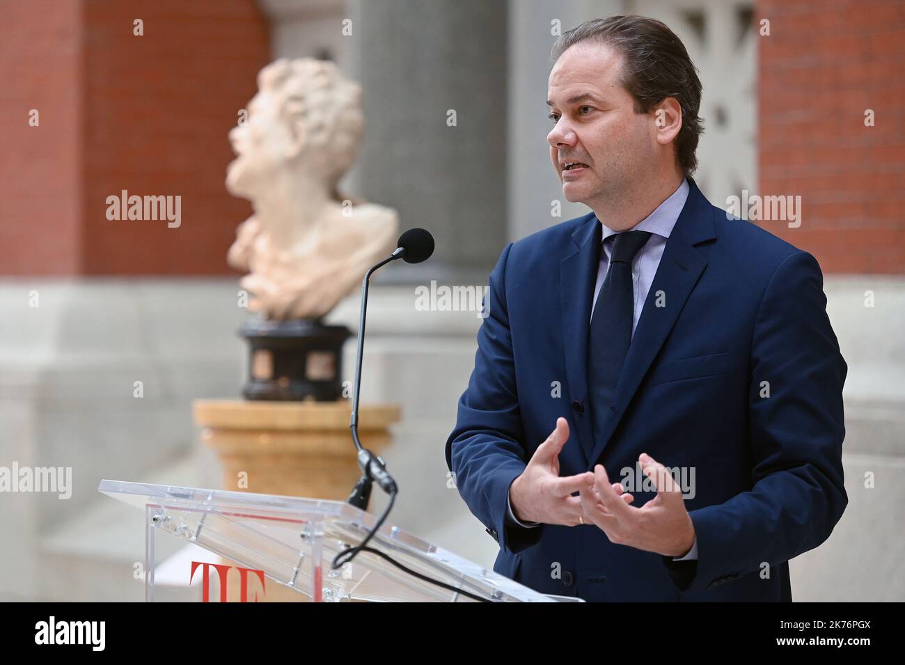 Max Hollein, Director of The Metropolitan Museum of Art, speaks at the ...