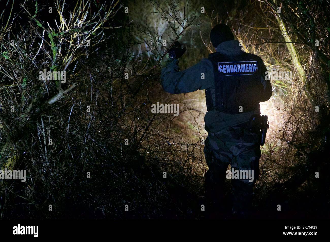 Night patrol against migrants on the beach Stock Photo - Alamy