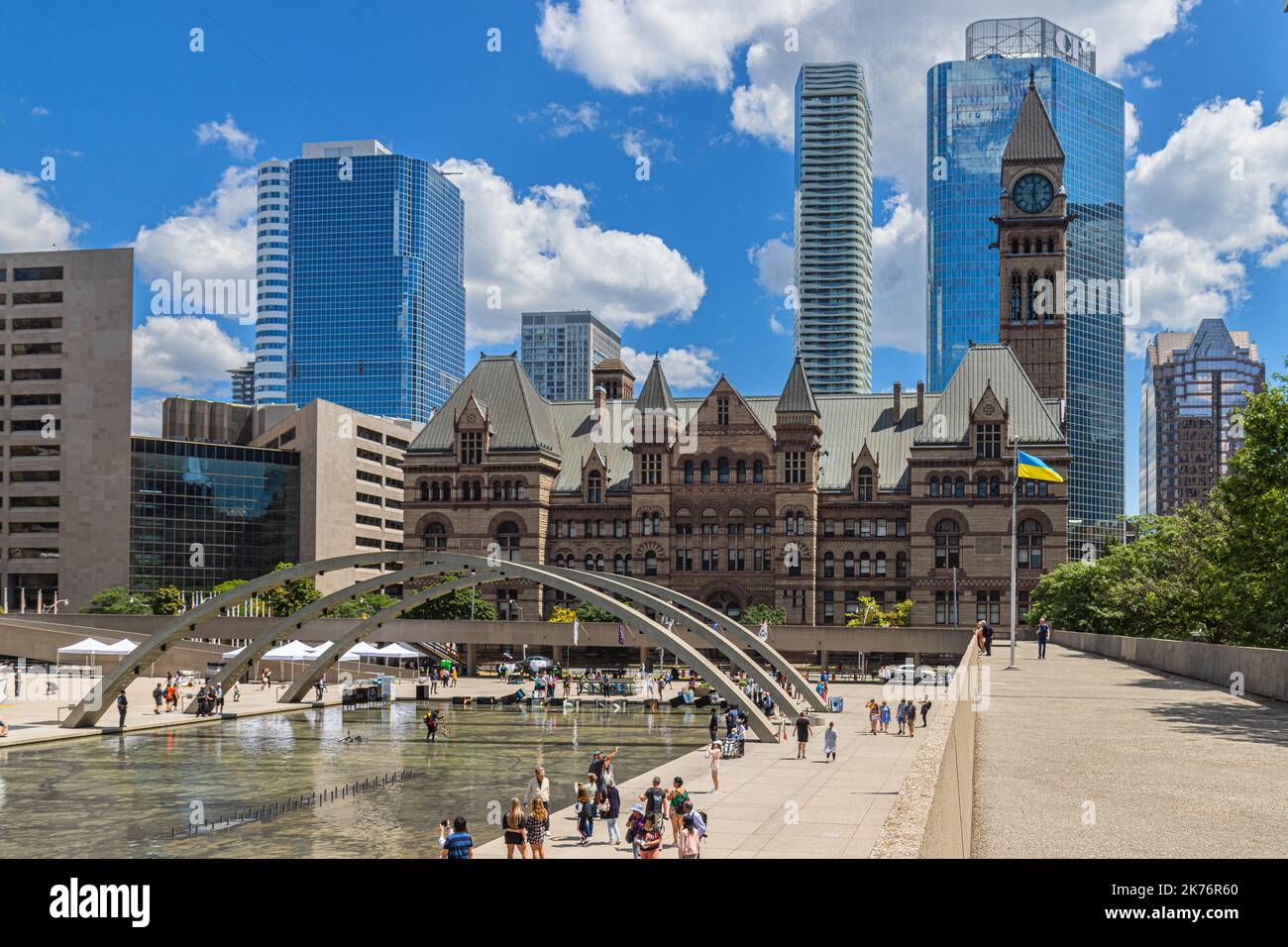 A view on the city Toronto in Canada. High quality photo from the ...