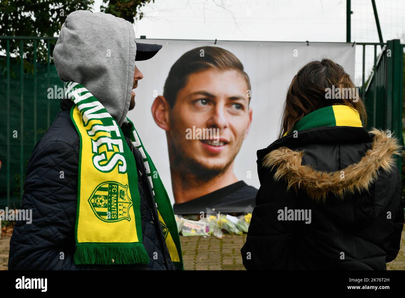 Tribute to Emiliano Sala, former player from Nantes who disappeared ...