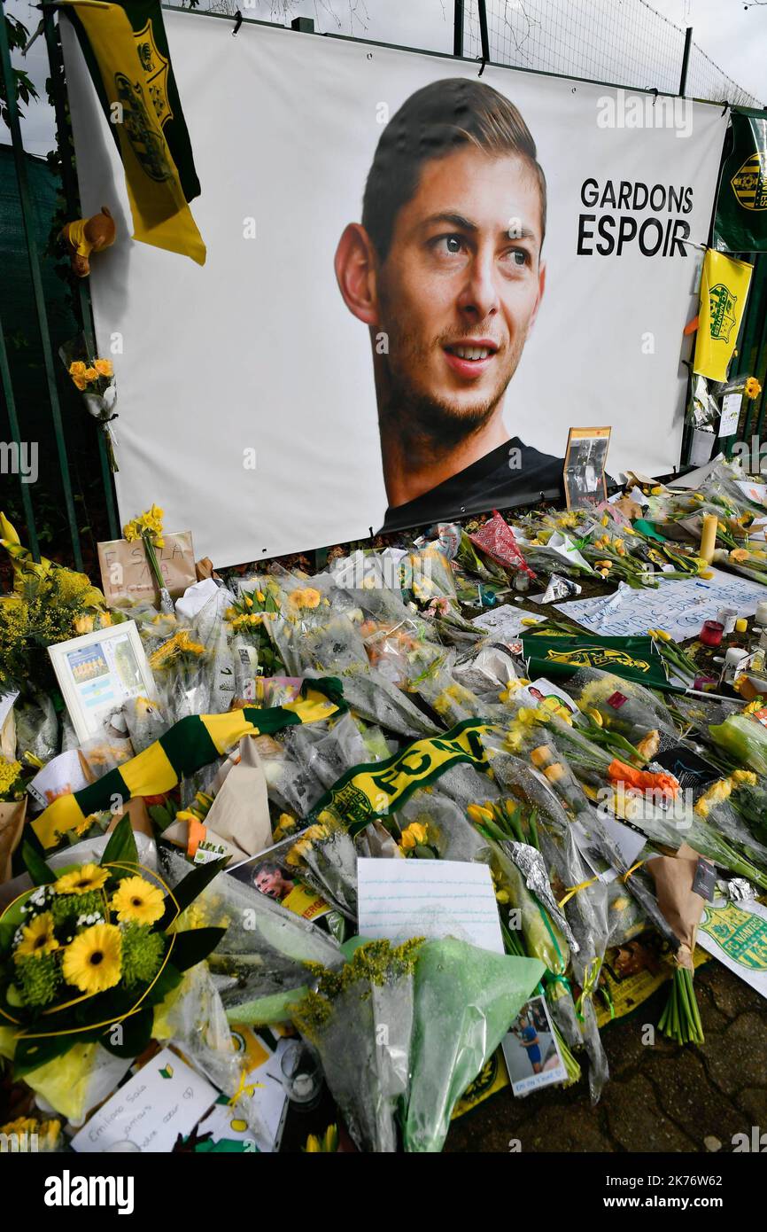 Argentinian Emiliano Sala, former player of Nantes who disappeared ...