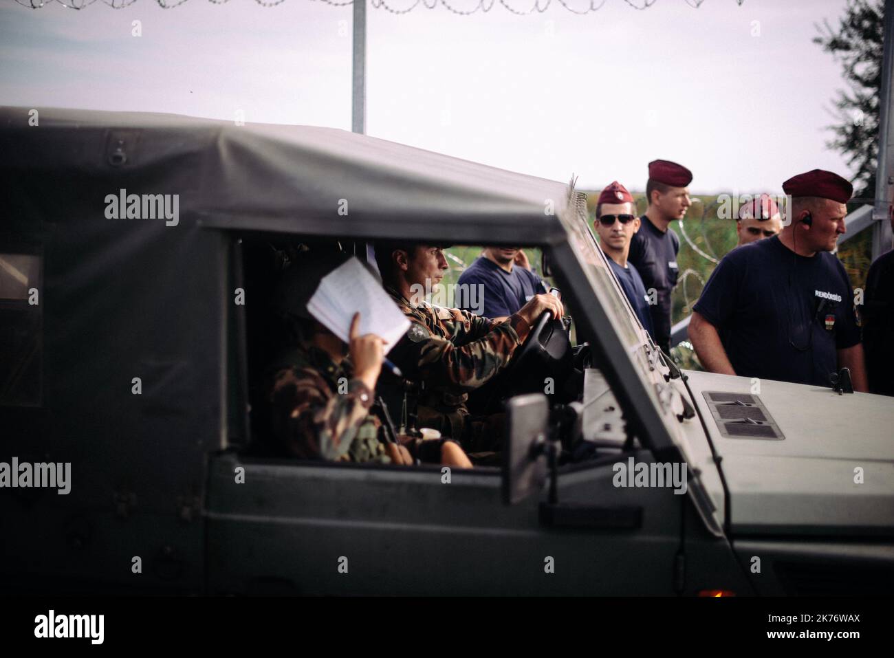 The last refugees passed on September 14 in Roszke, Hungary. The border ...
