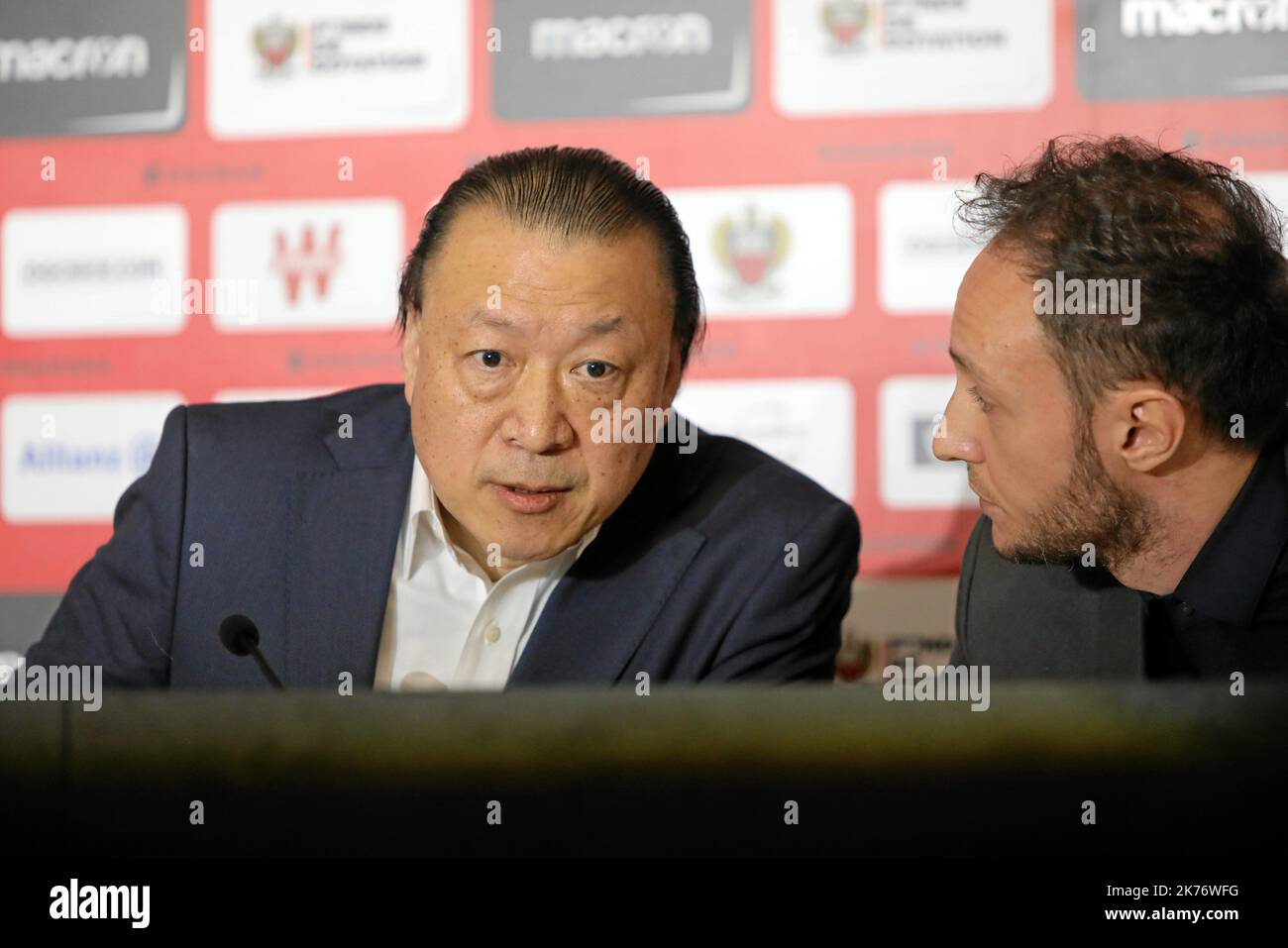 OGC Nice press conference with Gauthier Ganaye and Chien Lee Feb 1 2019 ...