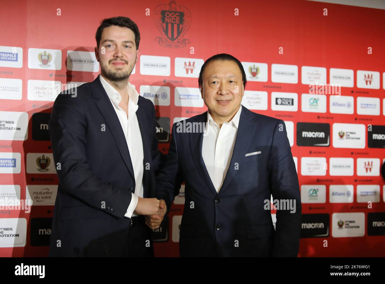 OGC Nice press conference with Gauthier Ganaye and Chien Lee Feb 1 2019 ...