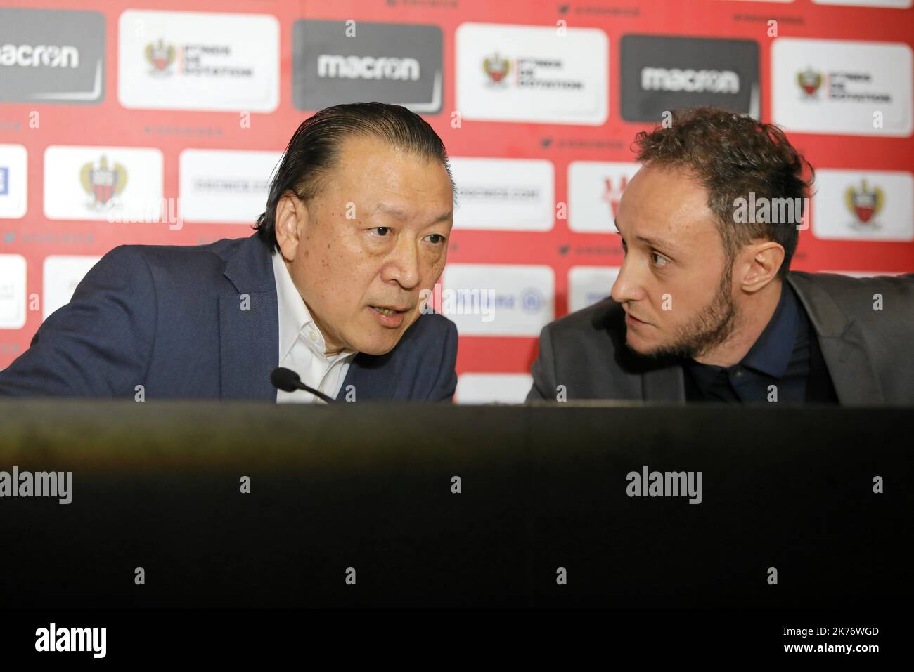 OGC Nice press conference with Gauthier Ganaye and Chien Lee Feb 1 2019 ...