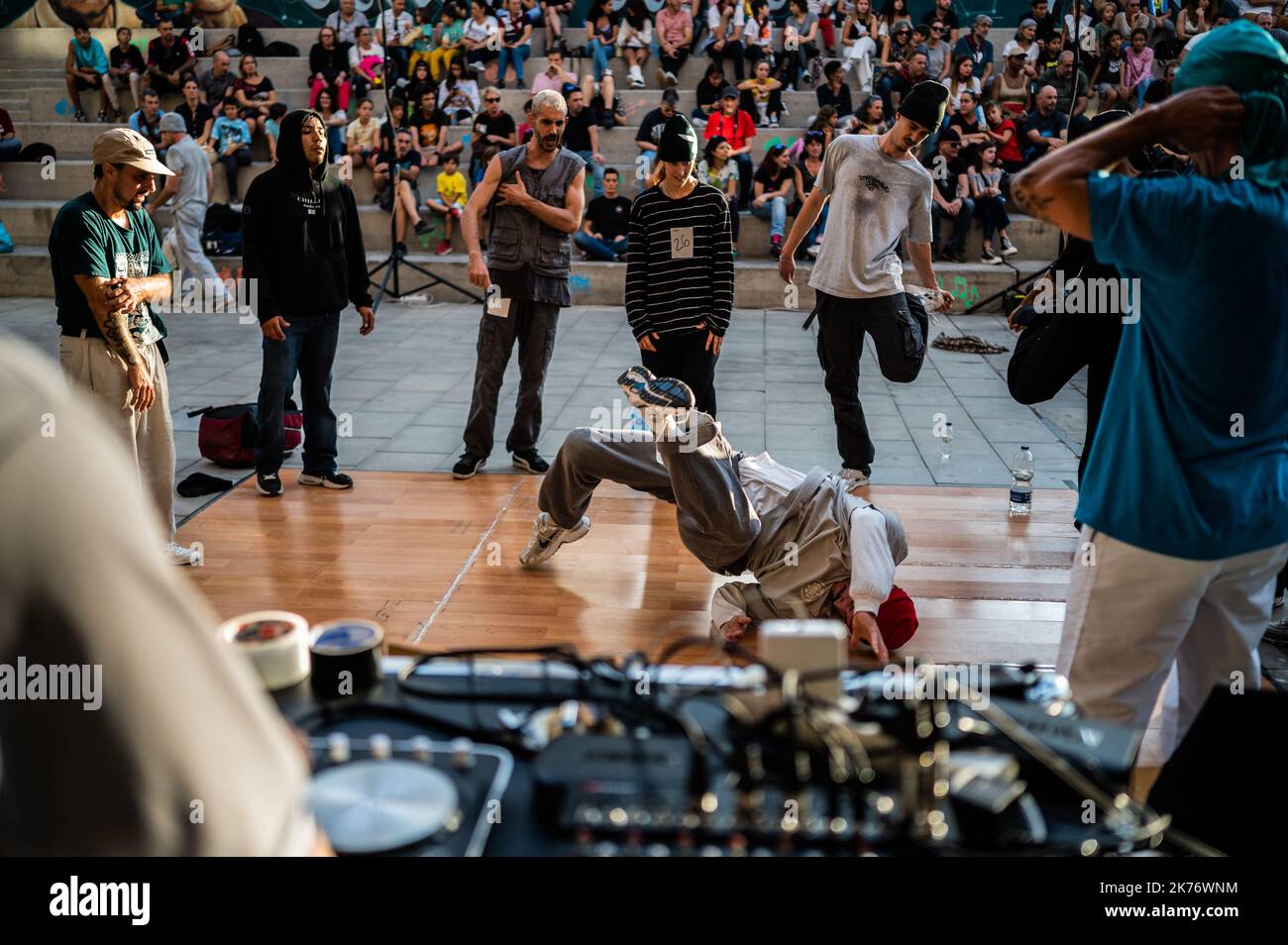 AC Versus Breakdance National Championship, Zaragoza, Spain Stock Photo ...