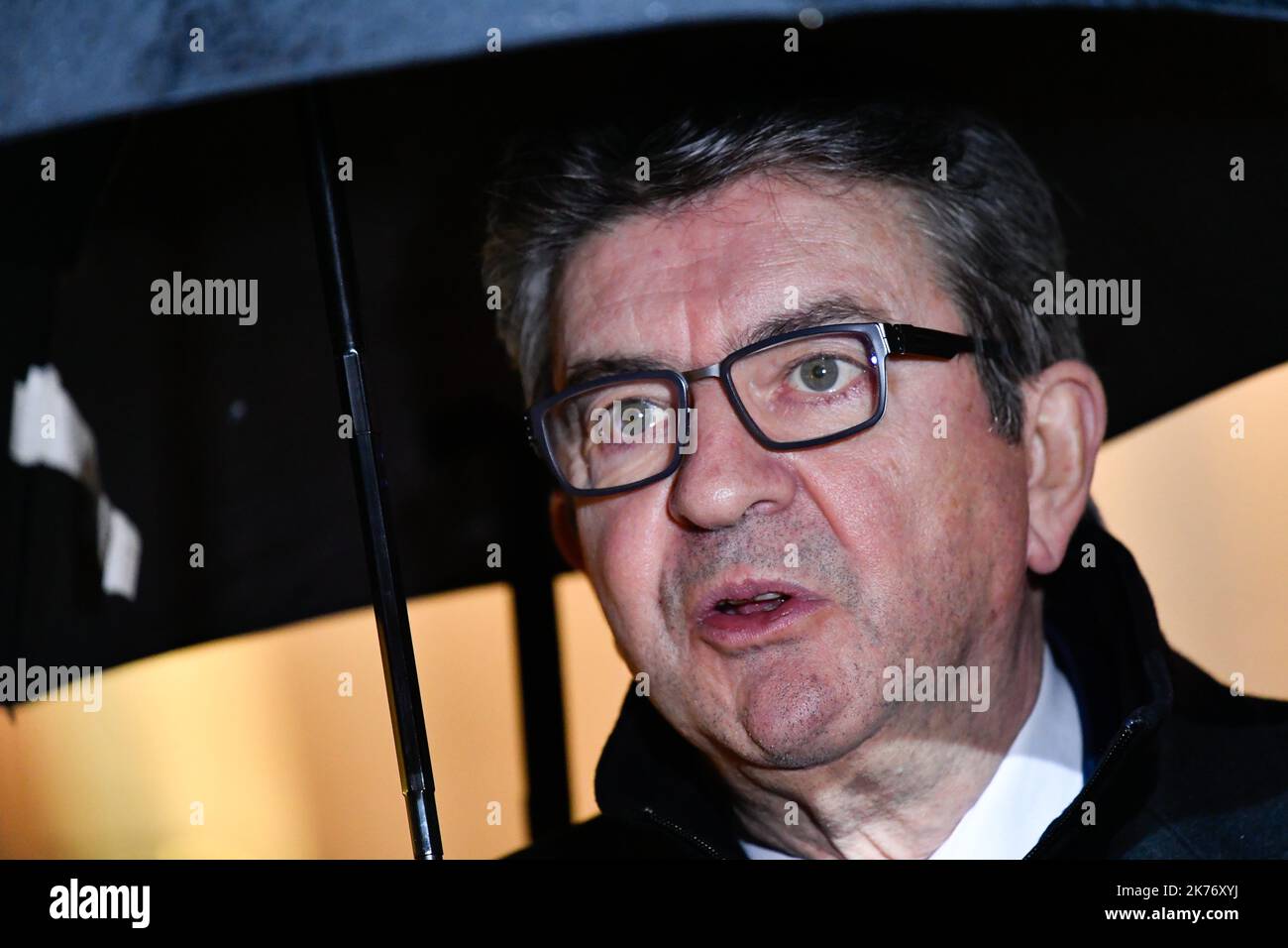 The President of the Republic, Emmanuel Macron met Jean Luc Melenchon ...