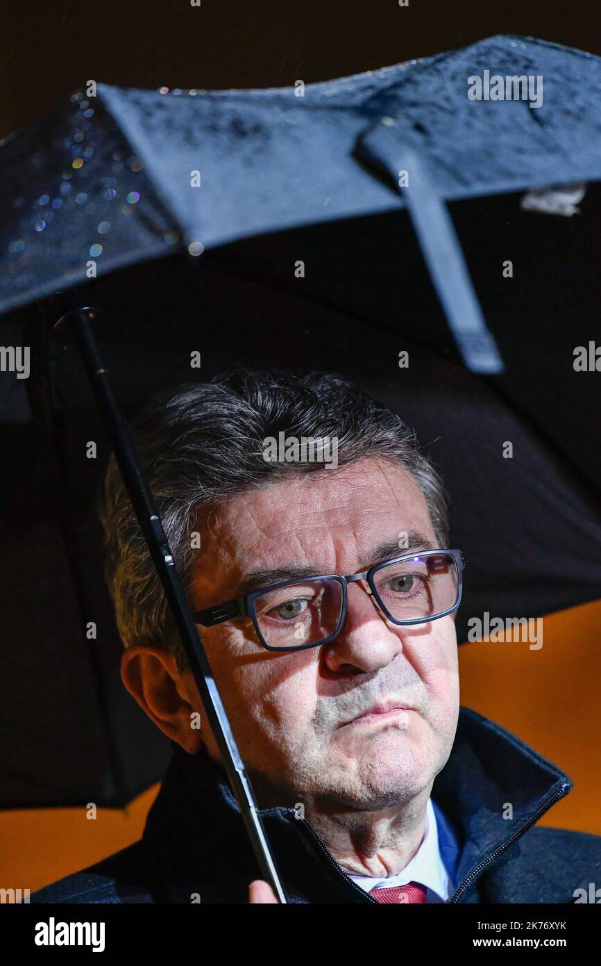The President of the Republic, Emmanuel Macron met Jean Luc Melenchon ...
