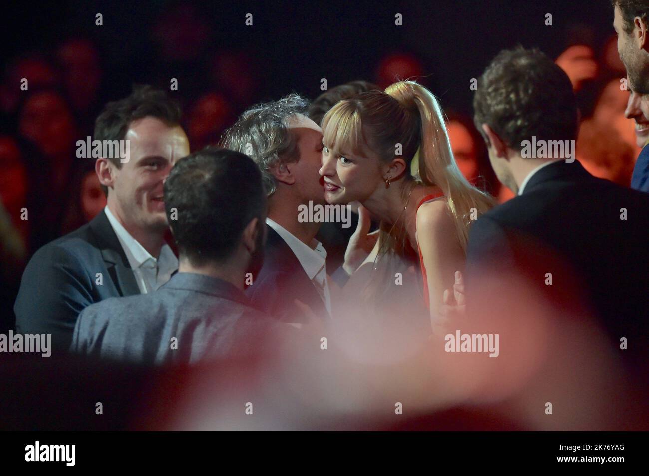 Belgian singer Angele celebrates as she receives the best revelation ...