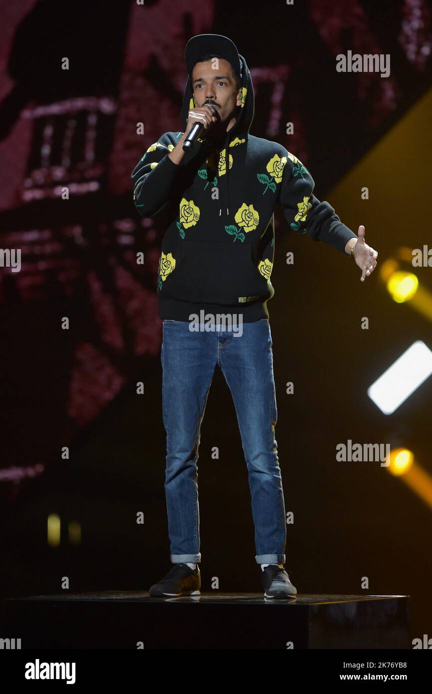 French rapper duet Bigflo & Oli celebrate after receiving the best male ...