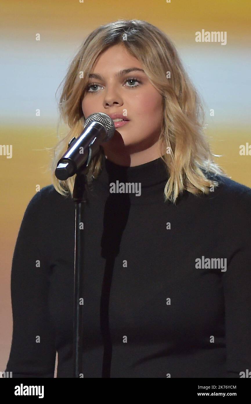 French singer Anne Peichert aka Louane performs on stage during the ...