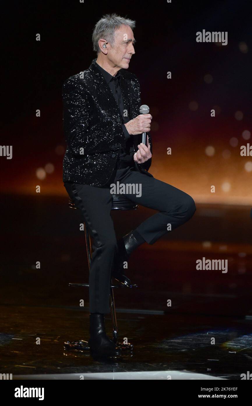French singer Alain Chamfort and his daughter Tess during the 34th ...
