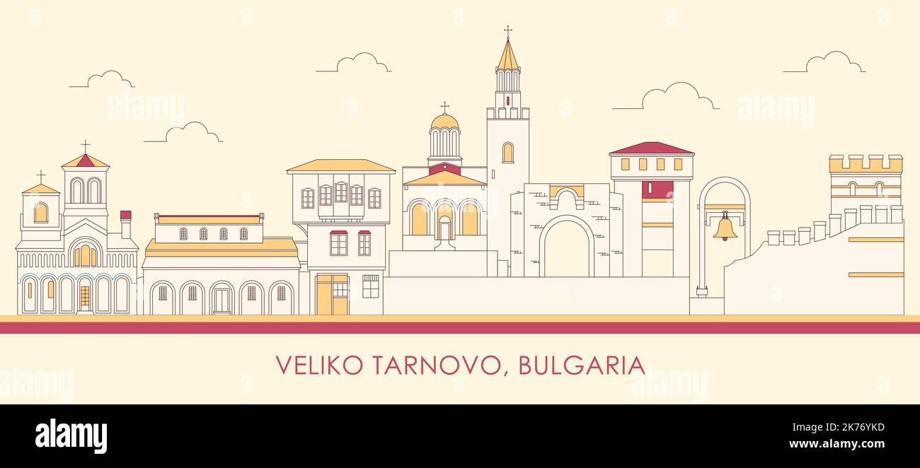 Veliko tarnovo architecture Stock Vector Images - Alamy