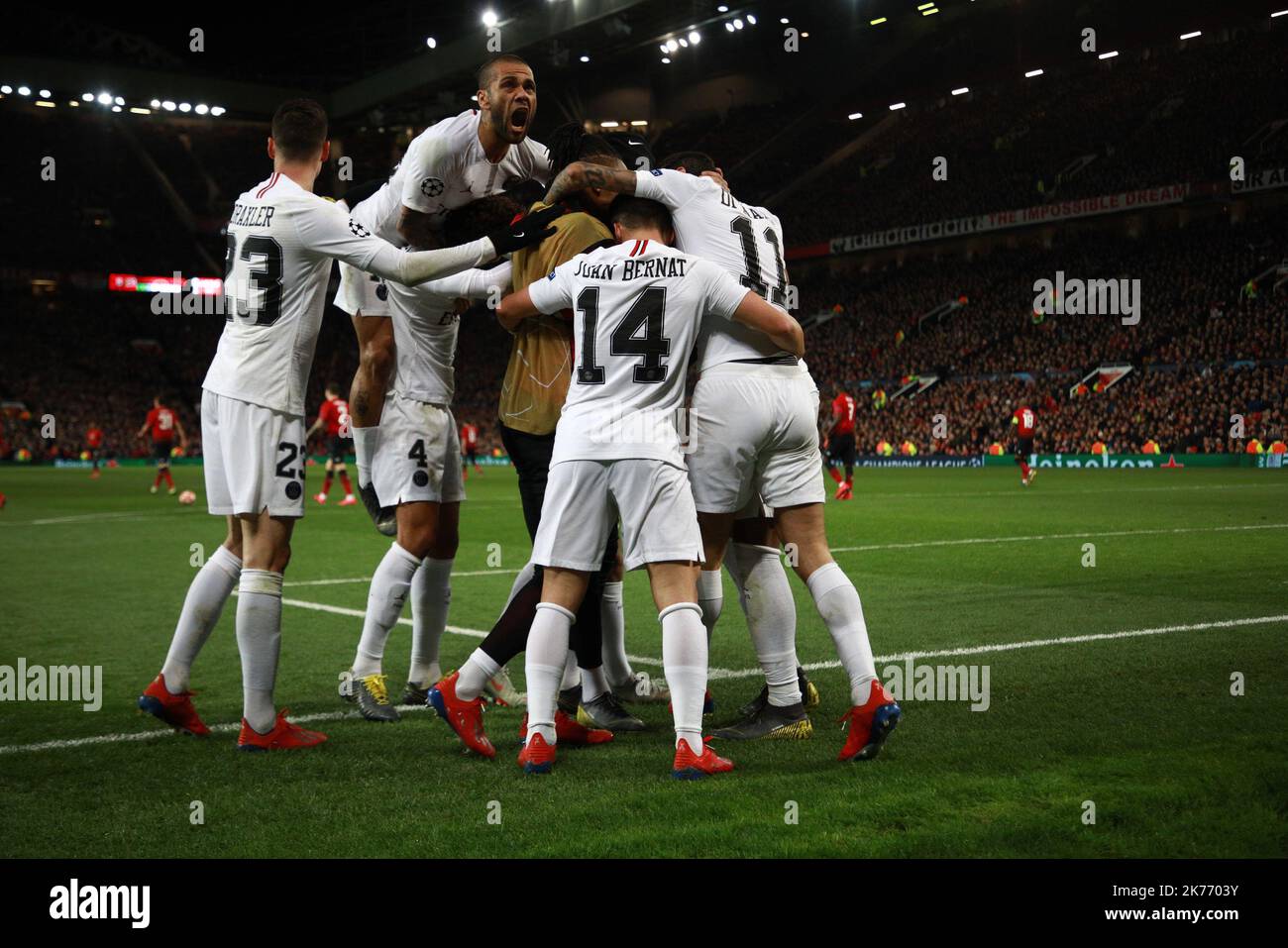 Paris Saint-Germain's Kylian Mbappe-Lottin scores his side's second ...