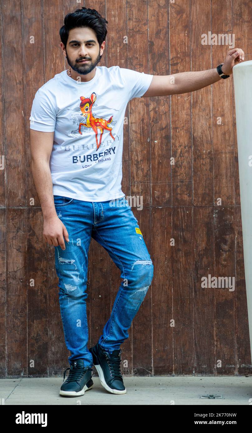 Zaid Khan Debut Actor Poses For Photos During The Promotion Of Banaras Movie In New Delhi