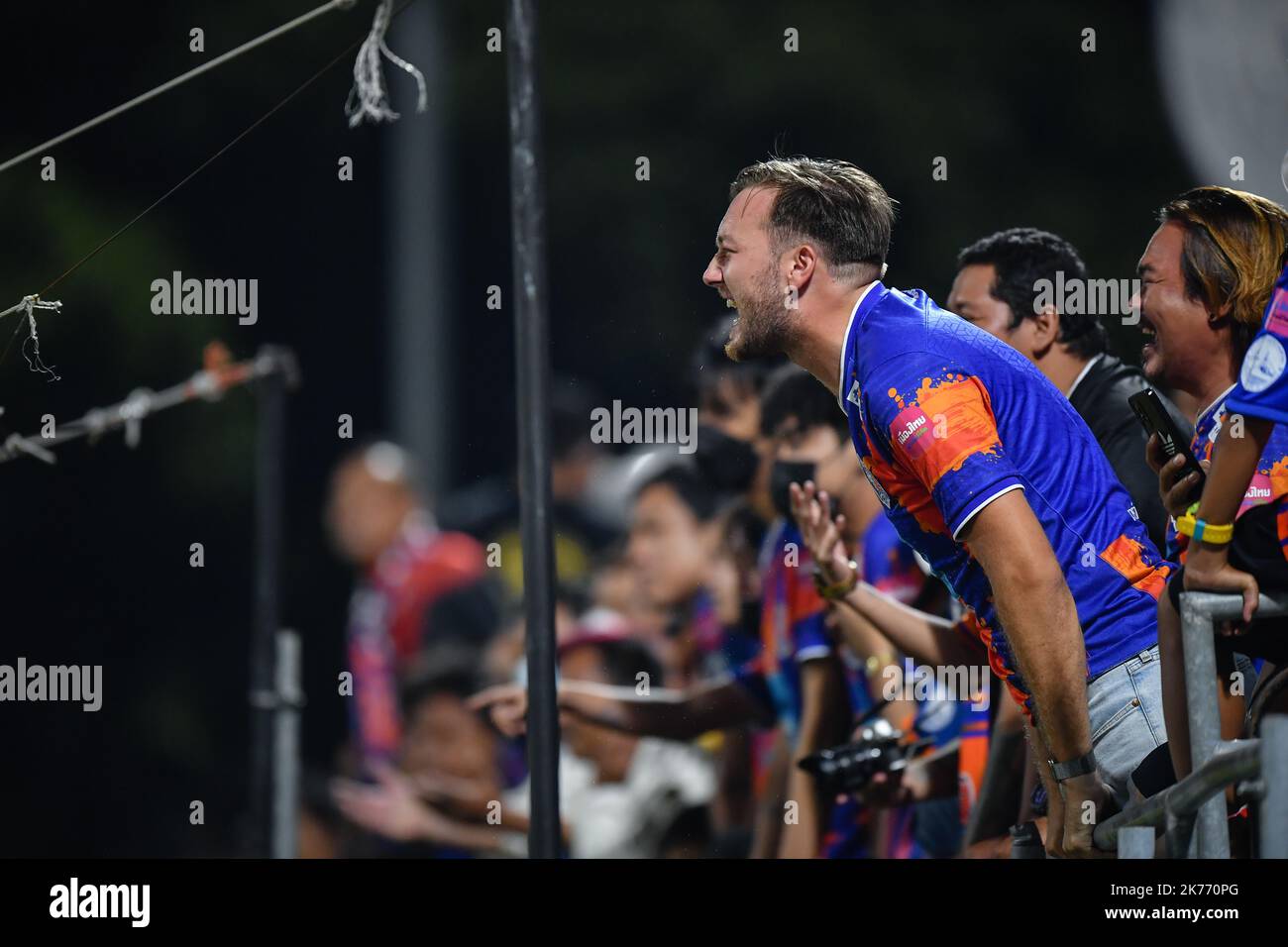 Bangkok, Thailand. 16th Oct, 2022. Hamilton of Port FC in action during ...