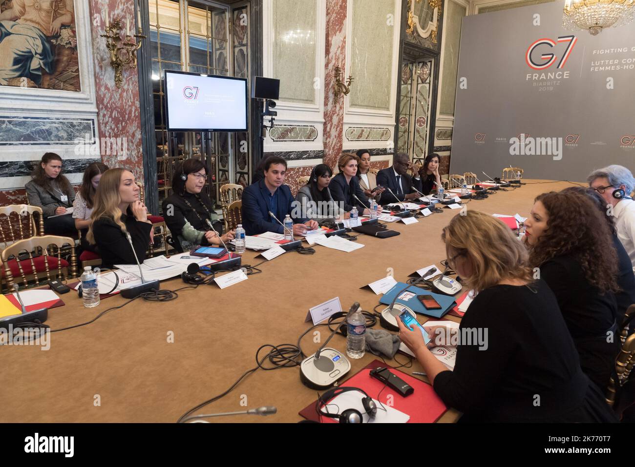 First meeting of the Gender Equality Avisory Council (G7 Biarritz Stock ...