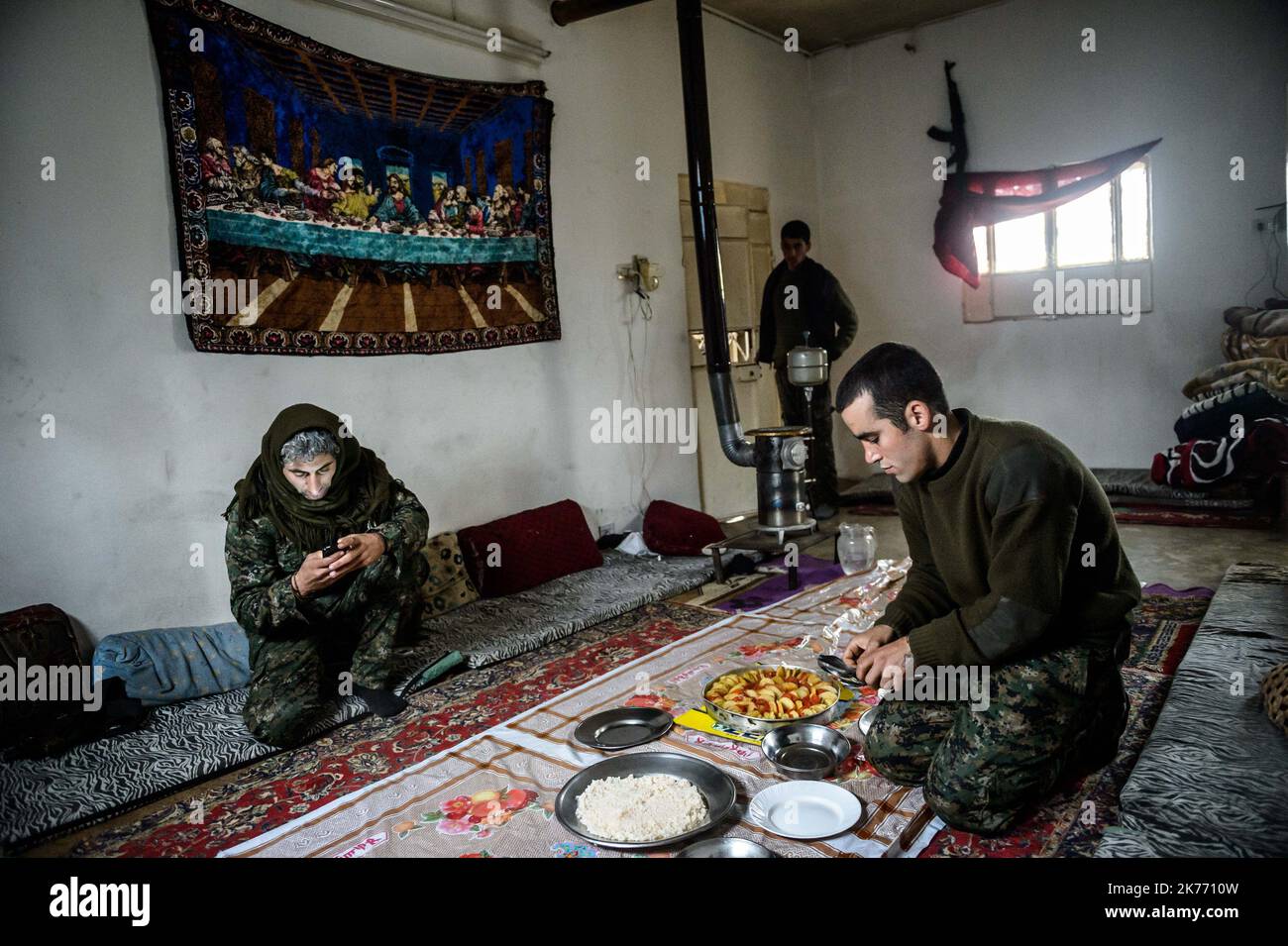 Johan Cosar (left) former swiss soldier and founder of The Syriac ...