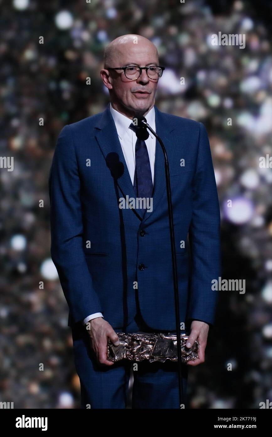 French director Jacques Audiard receives the Best Director award for ...