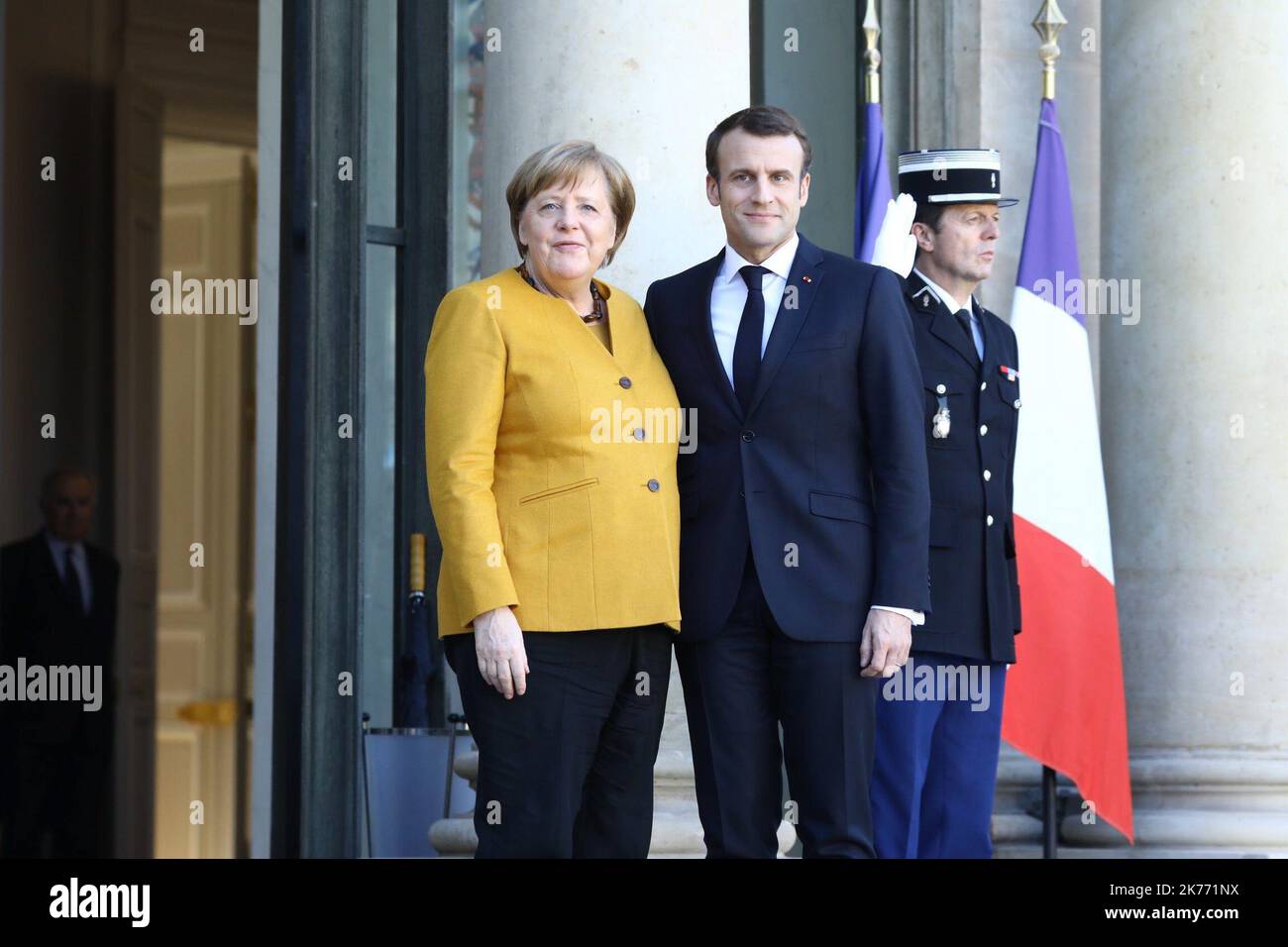 German Chancellor Angela Merkel is holding a meeting with French ...